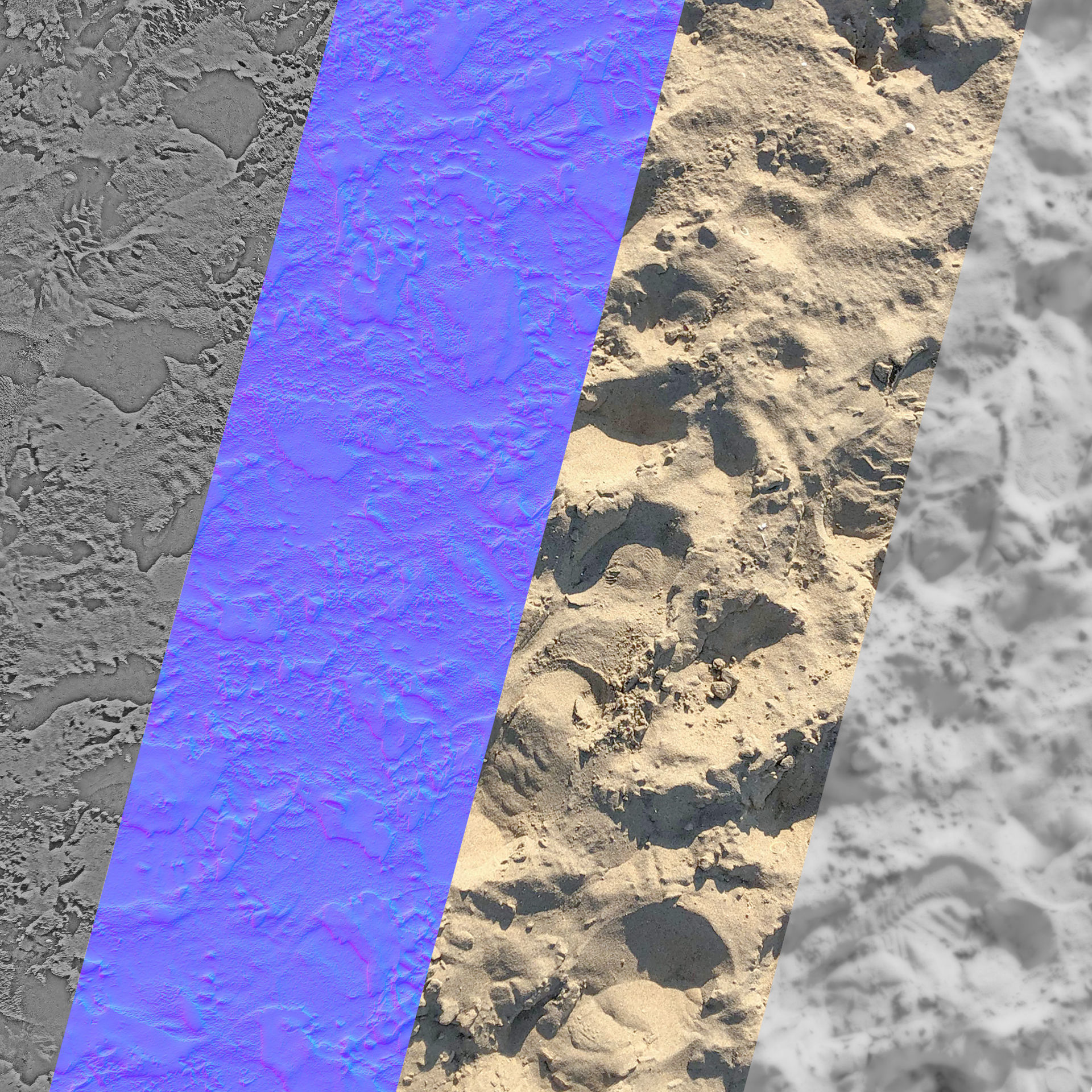 4 Seamless Tileable Beach Sand Textures Texture | CGTrader