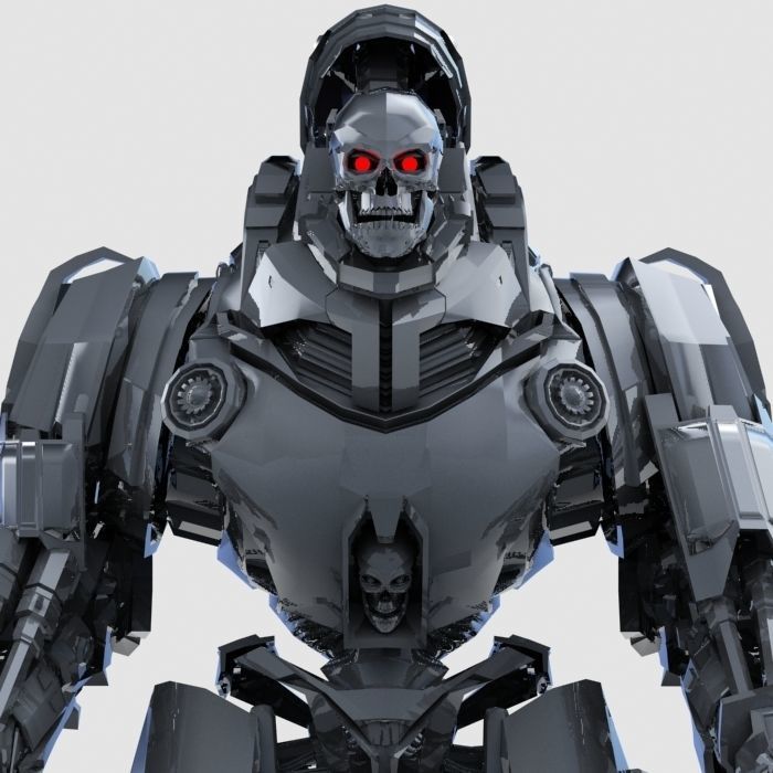 Skull Robot 3D model | CGTrader