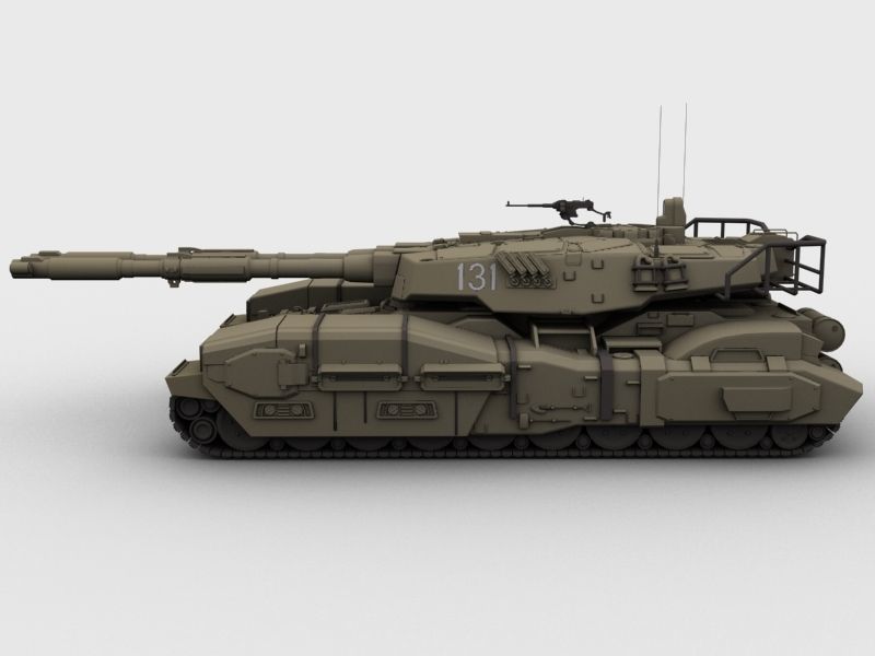 Type 61 main battle tank 3D model | CGTrader