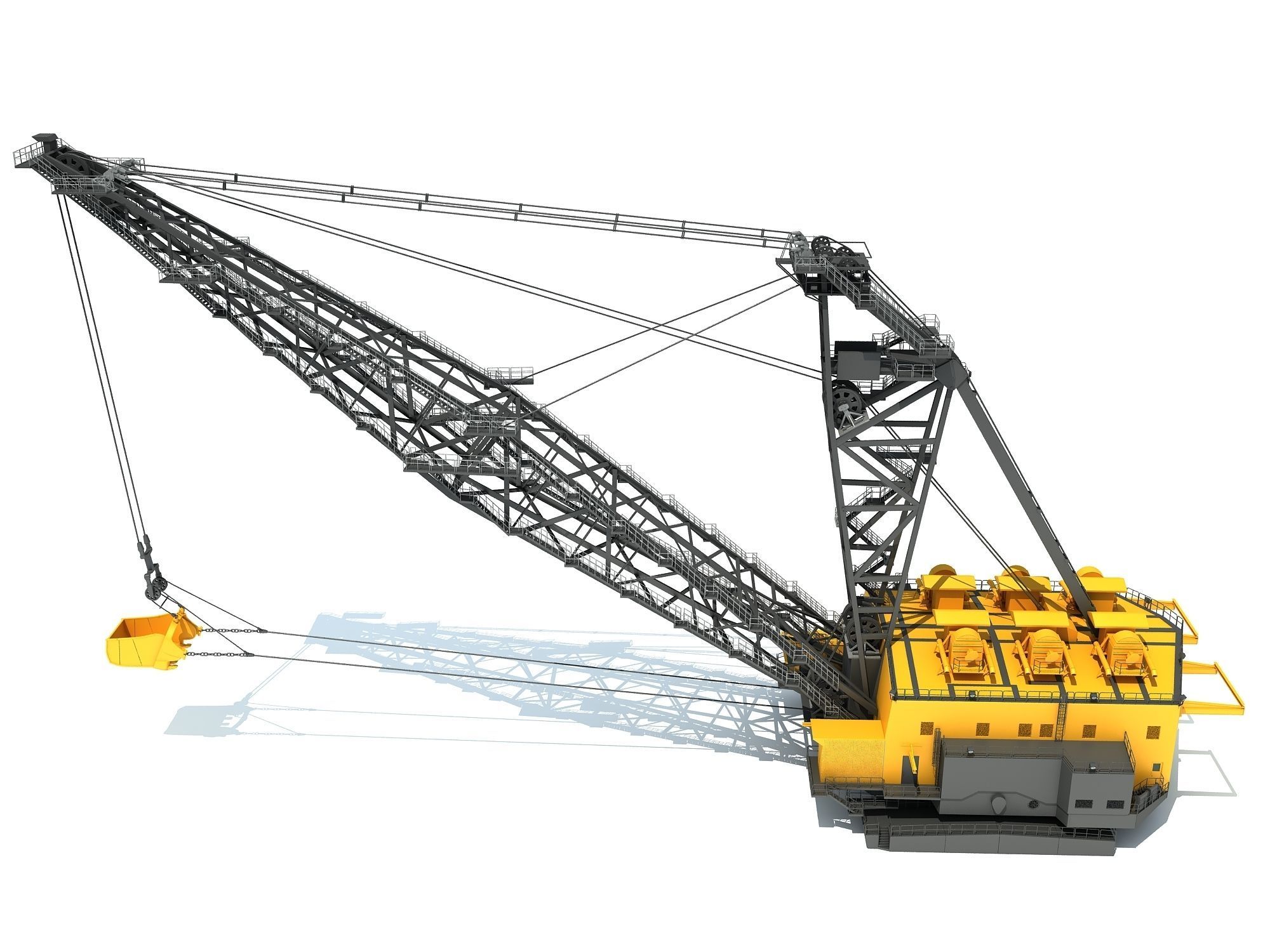 Dragline 3D model | CGTrader
