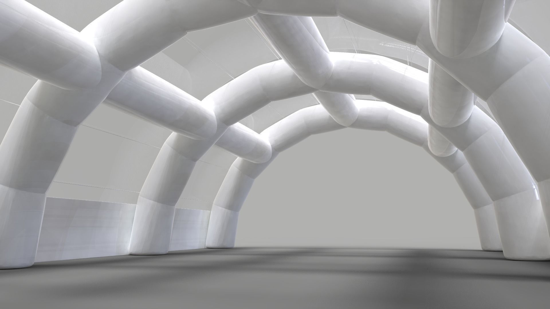 Inflatable Tent - Exhibition Hall 3D model | CGTrader