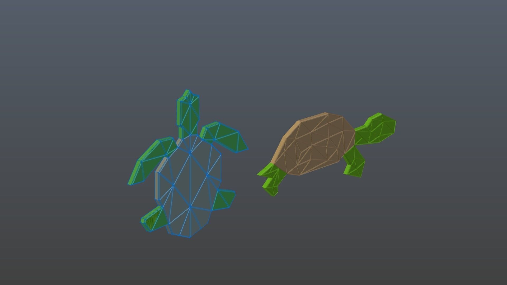 Low poly turtle symbols free VR / AR / low-poly 3D model | CGTrader
