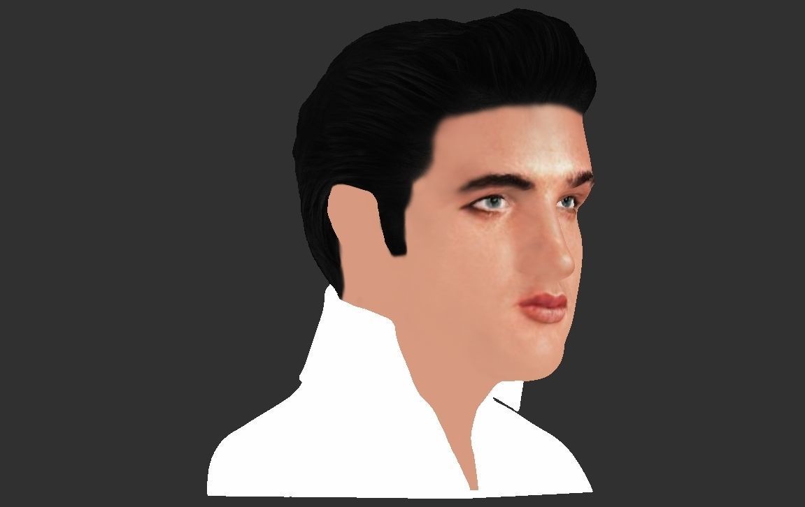 Elvis Presley bust ready for full color 3D printing 3D model 3D ...