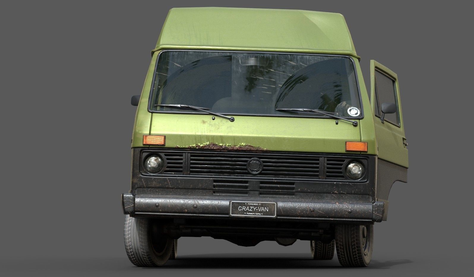 3D model VW Van LT Volkswagen Lowpoly VR / AR / low-poly | CGTrader