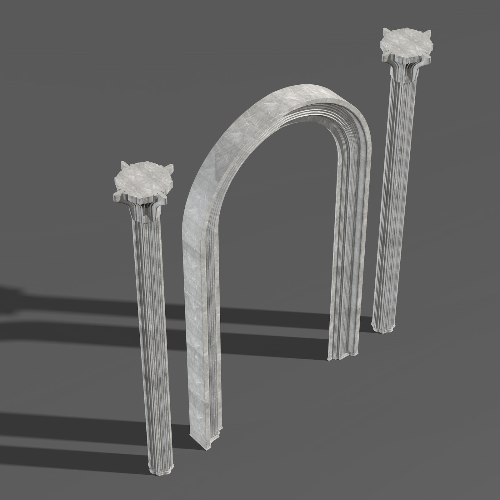 Fantasy arch and column 3D model | CGTrader