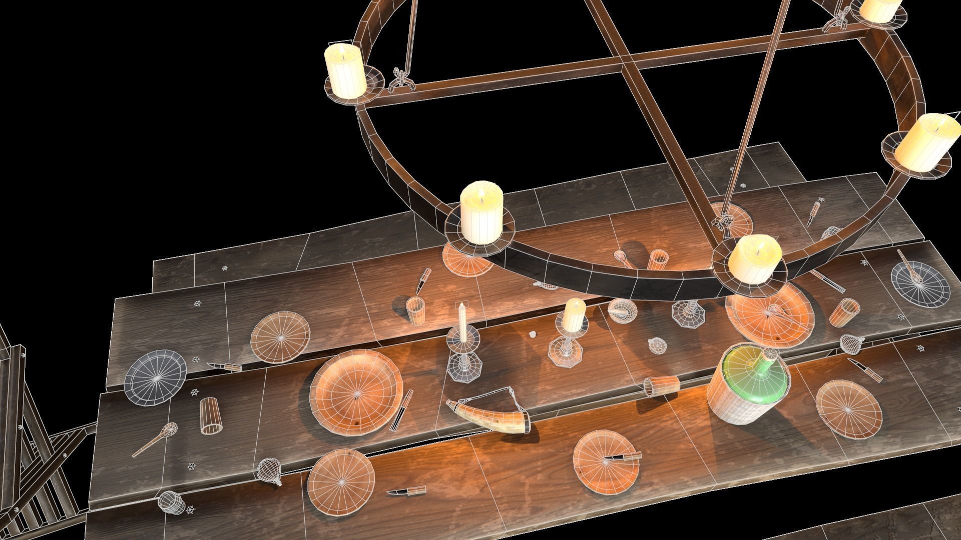 3D model Medieval Interior Candle Asset Pack VR / AR / low-poly | CGTrader