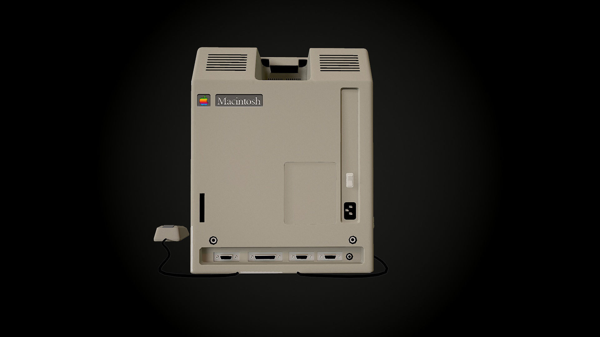 3D model Apple Macintosh 128k retro computer VR / AR / low-poly | CGTrader