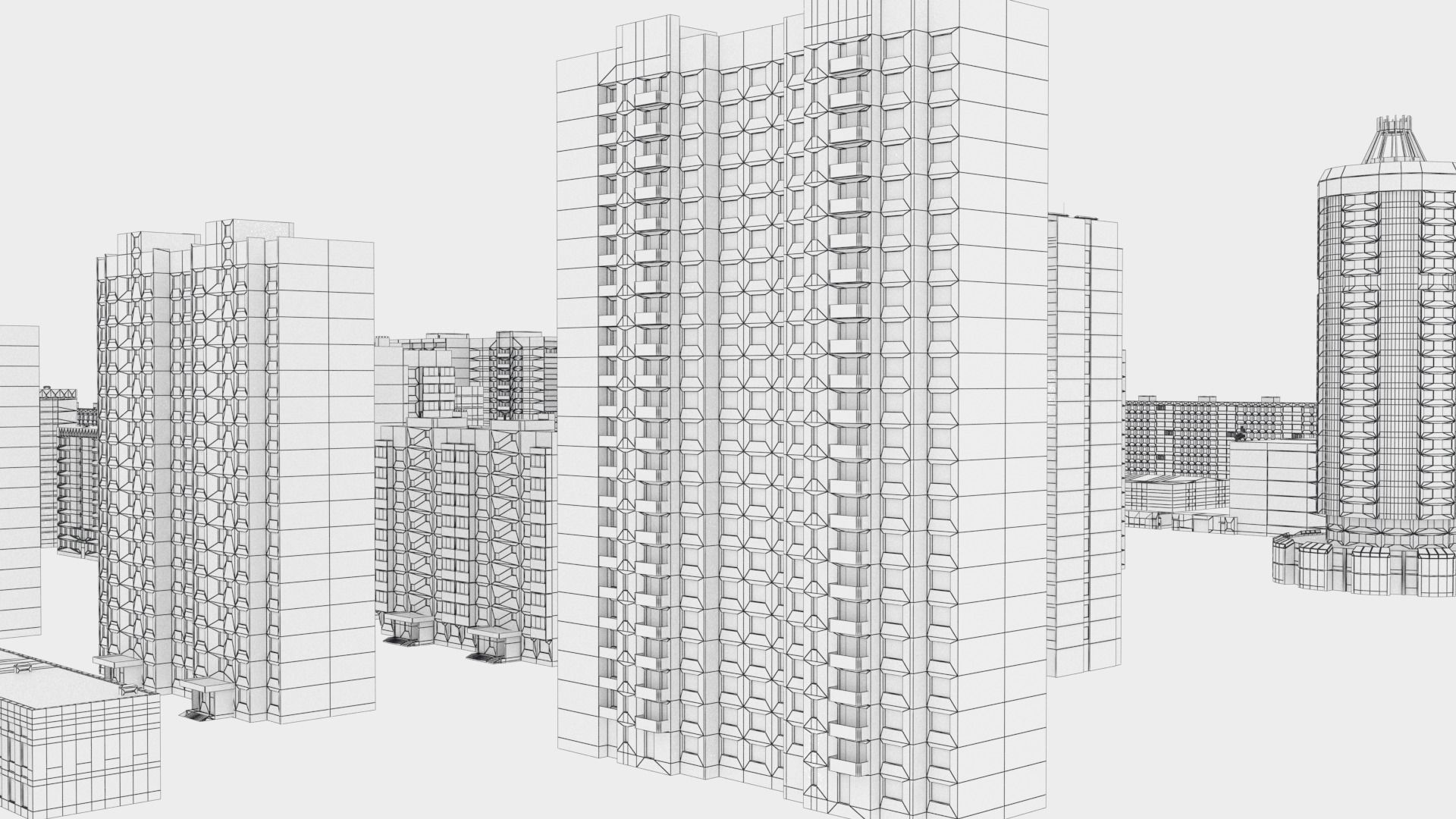 Russian buildings pack 3D model | CGTrader