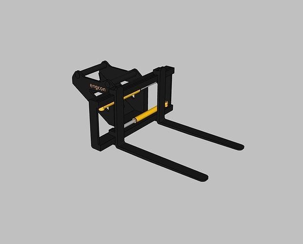 Fourche Engcon - Engcon fork 3D model | CGTrader