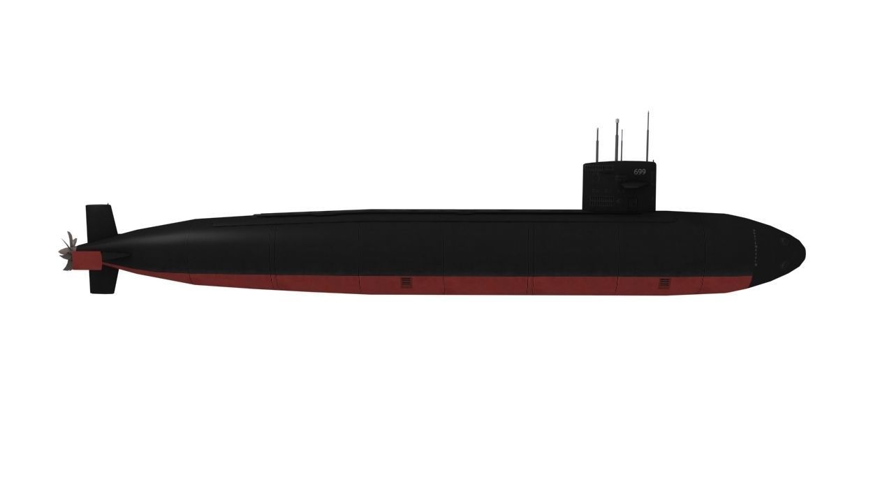 3D model USS Jacksonville SSN-699 VR / AR / low-poly | CGTrader