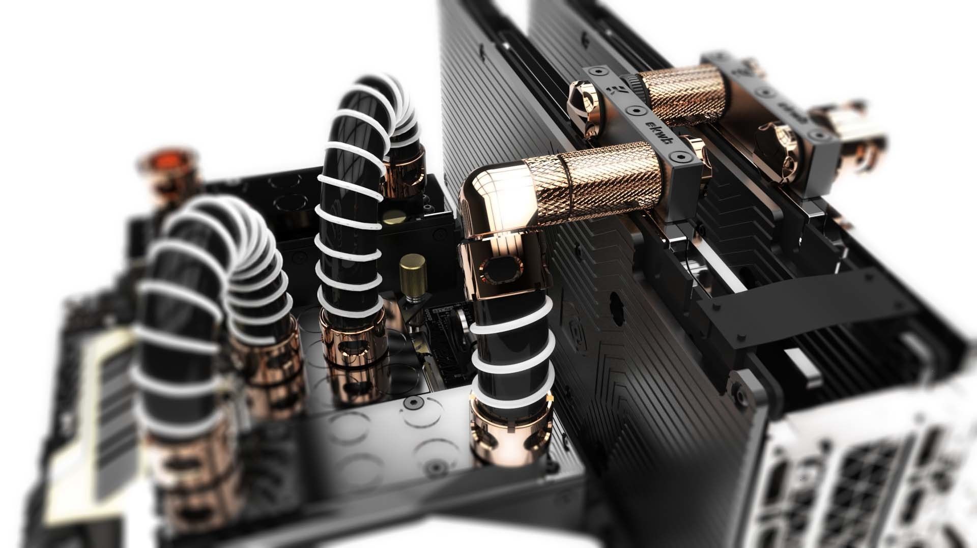 Water Cooled PC Motherboard Assembly 3D model | CGTrader