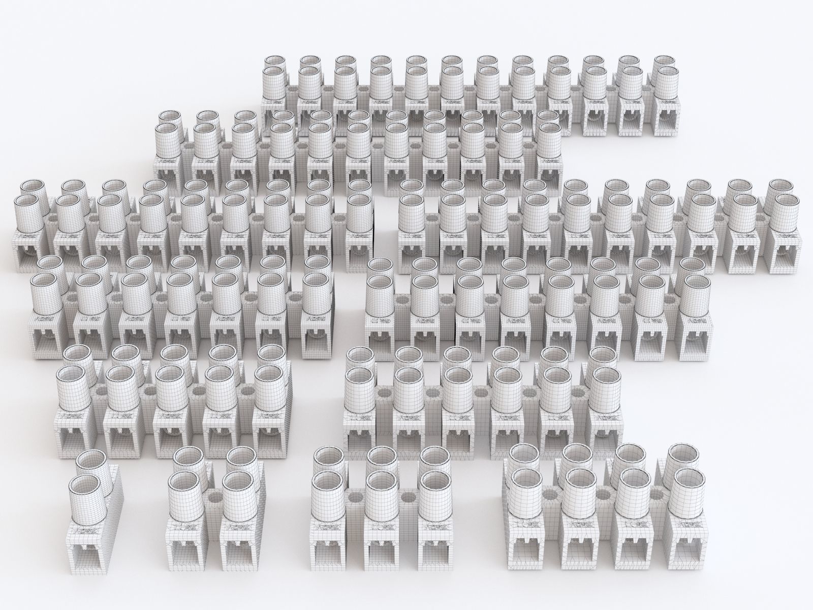 Electrical Terminal Block 3D model | CGTrader