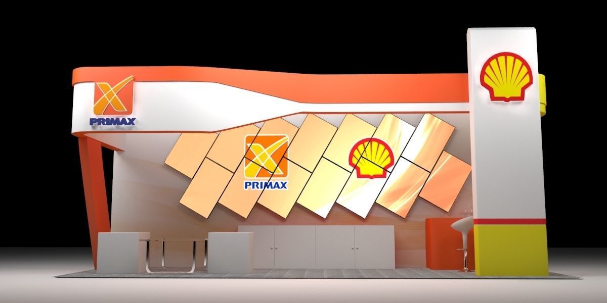 Shell Stand for event 3D model | CGTrader