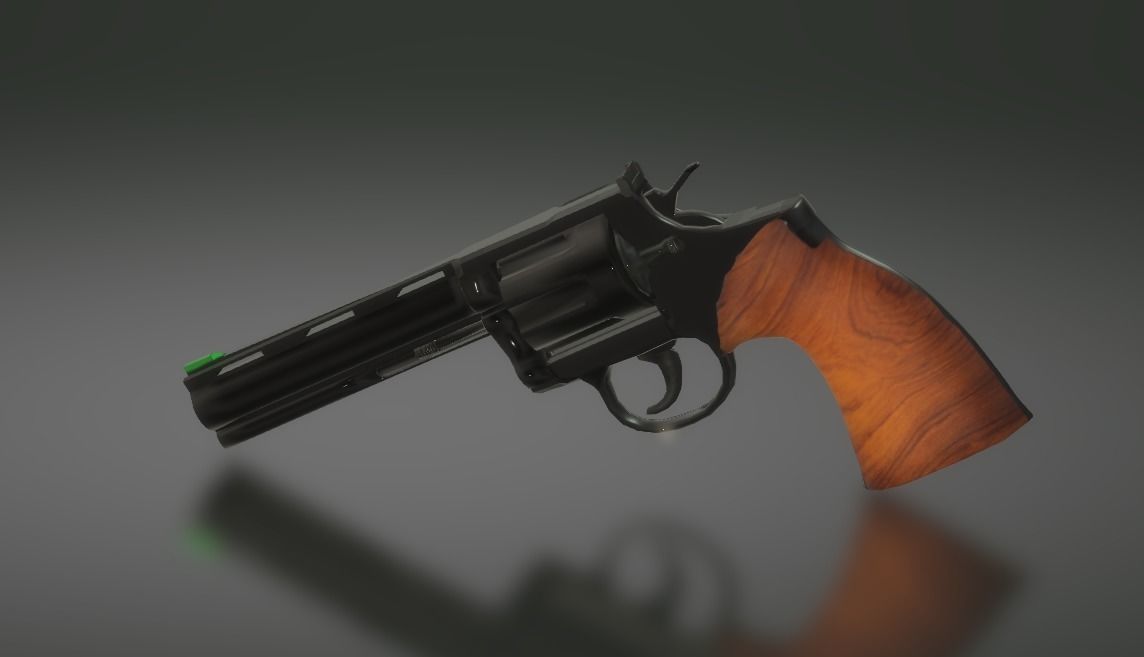 Colt Python 3D asset game-ready | CGTrader