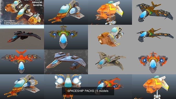 SPACESHIP PACKS 3D Model Collection | CGTrader