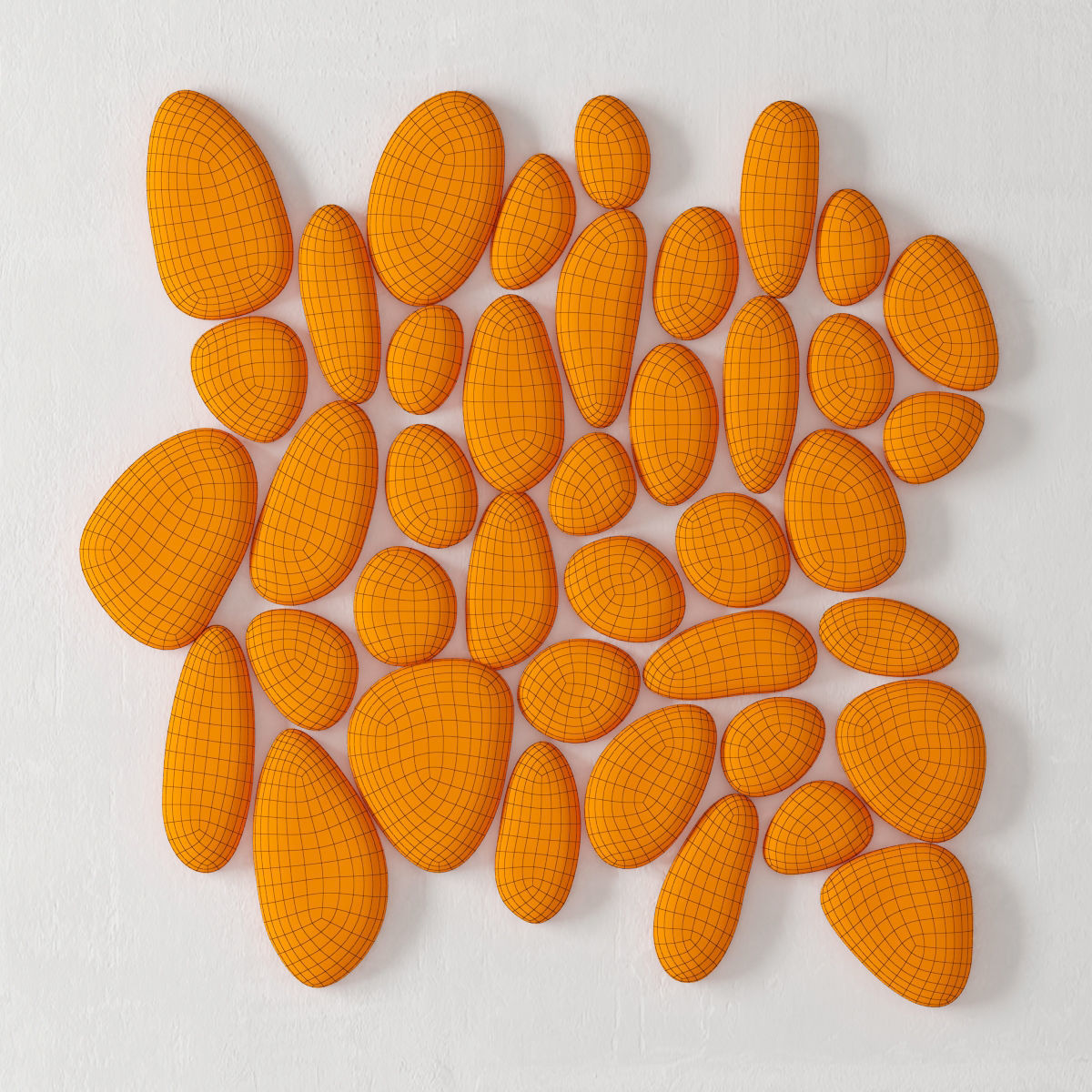 Pebble panel n7 3D model | CGTrader