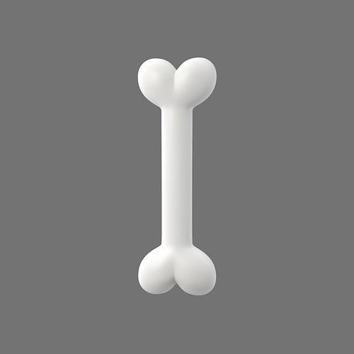 Dog bone simple cartoon 3D model | CGTrader