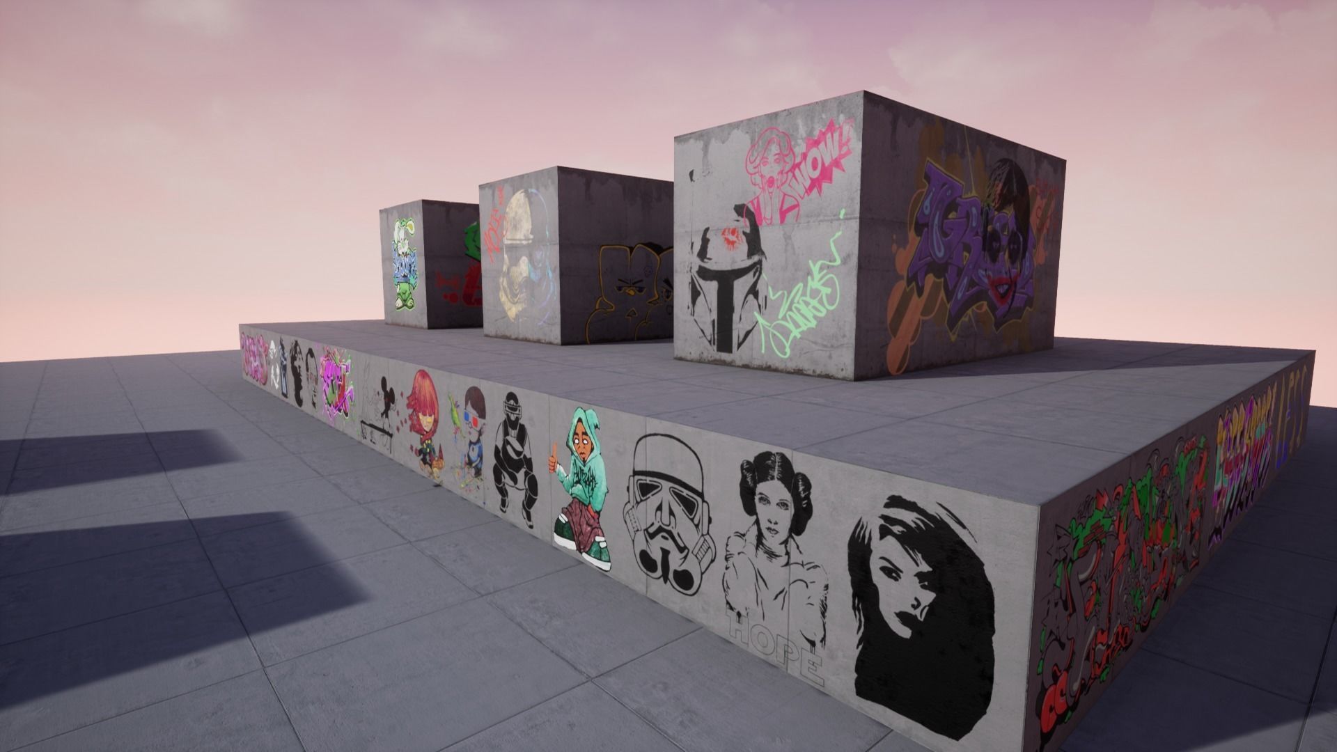 100 Cut Out Graffiti for decals Texture | CGTrader