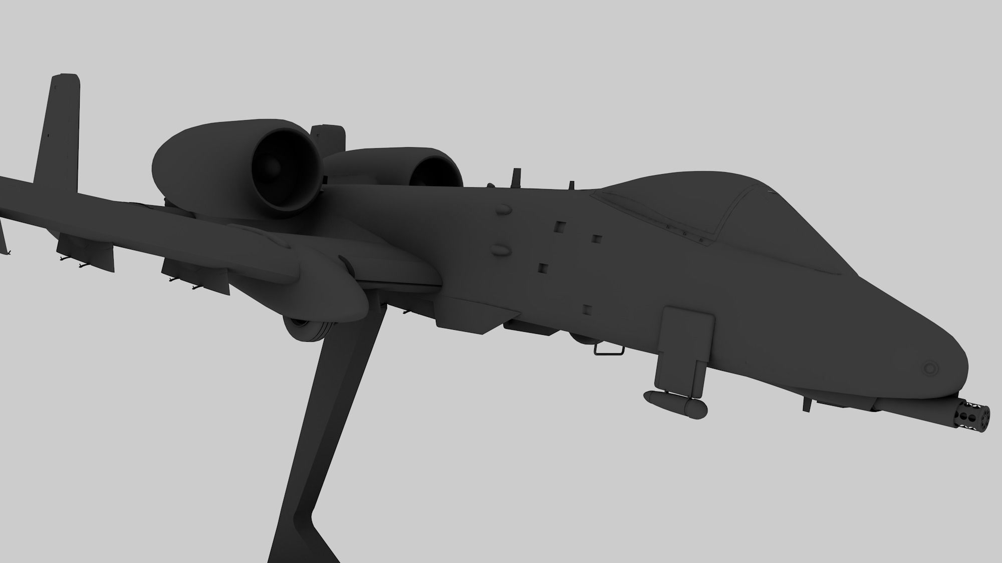 STL A-10 Thunderbolt II 3D model 3D printable | CGTrader