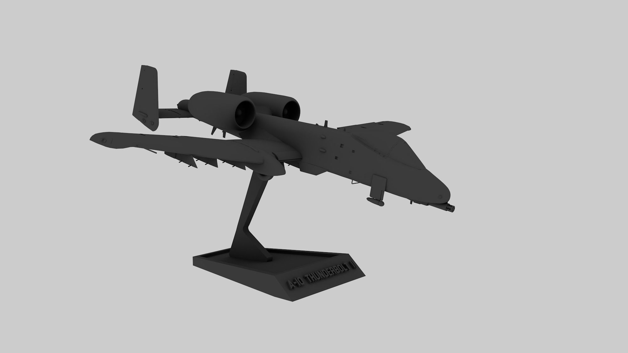 STL A-10 Thunderbolt II 3D model 3D printable | CGTrader