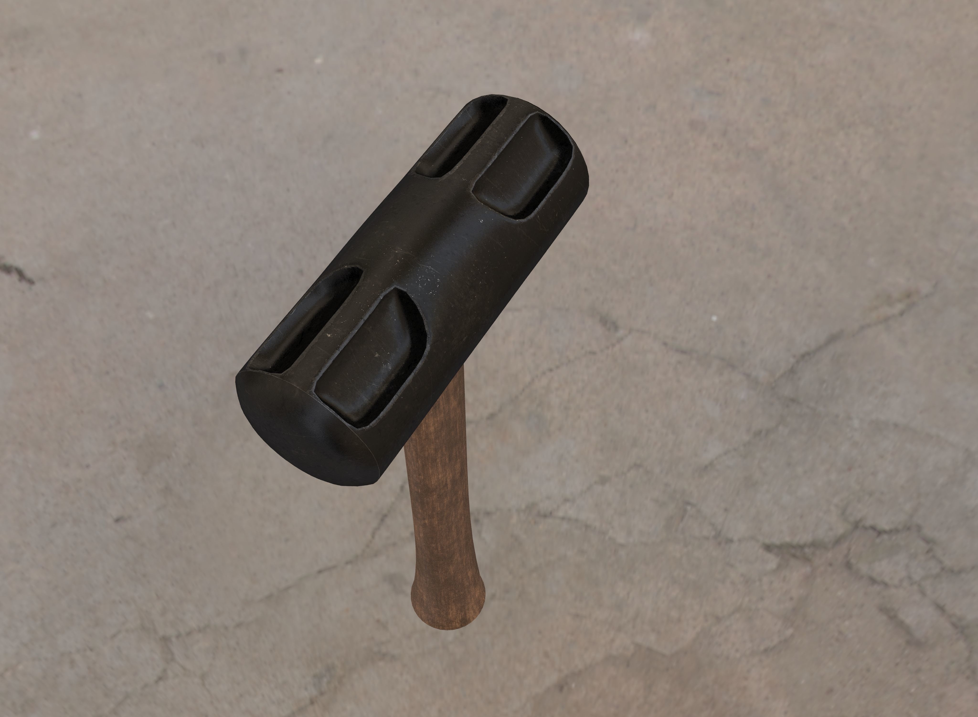 Short sledgehammer 3D model | CGTrader