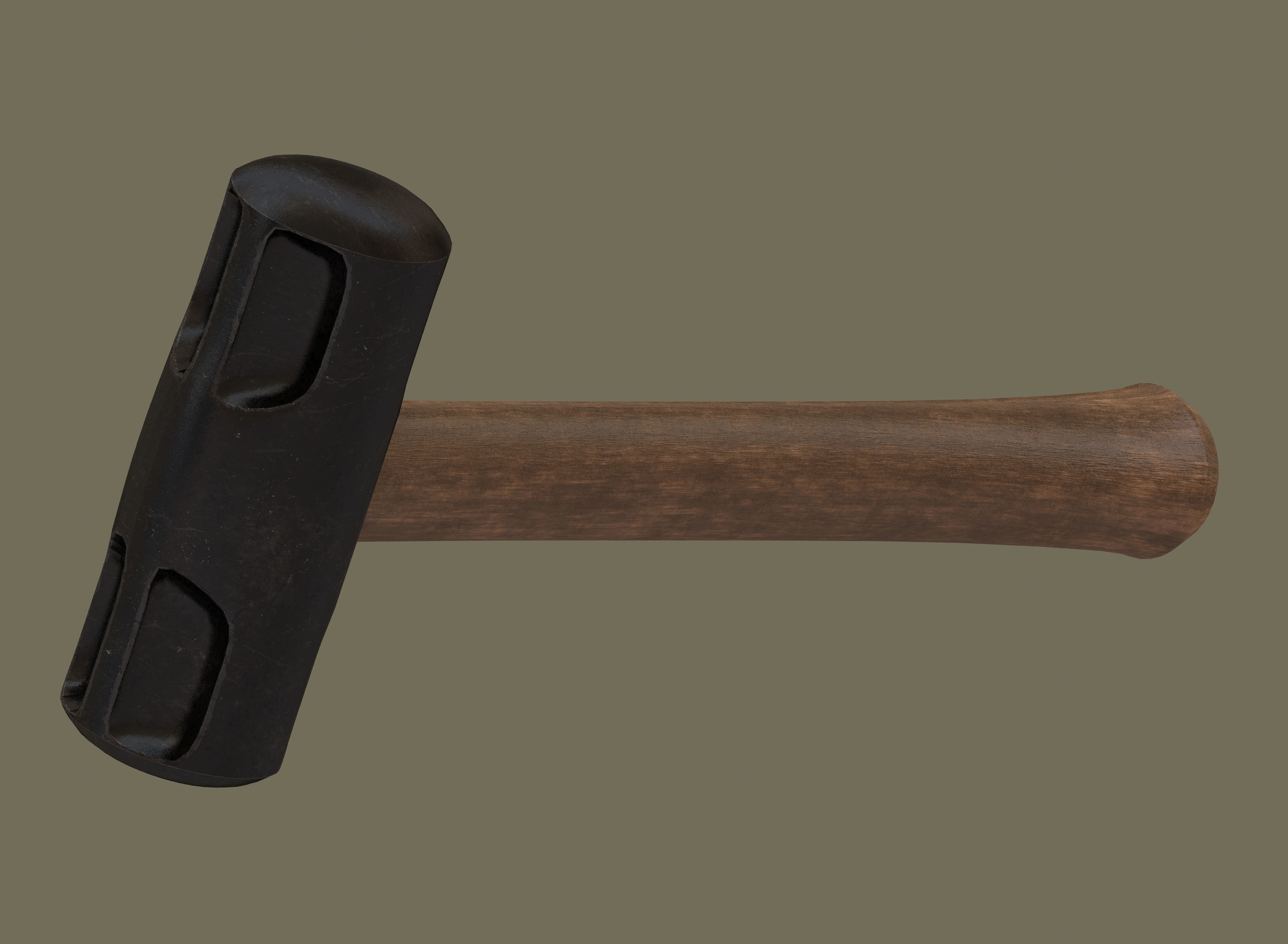 Short sledgehammer 3D model | CGTrader
