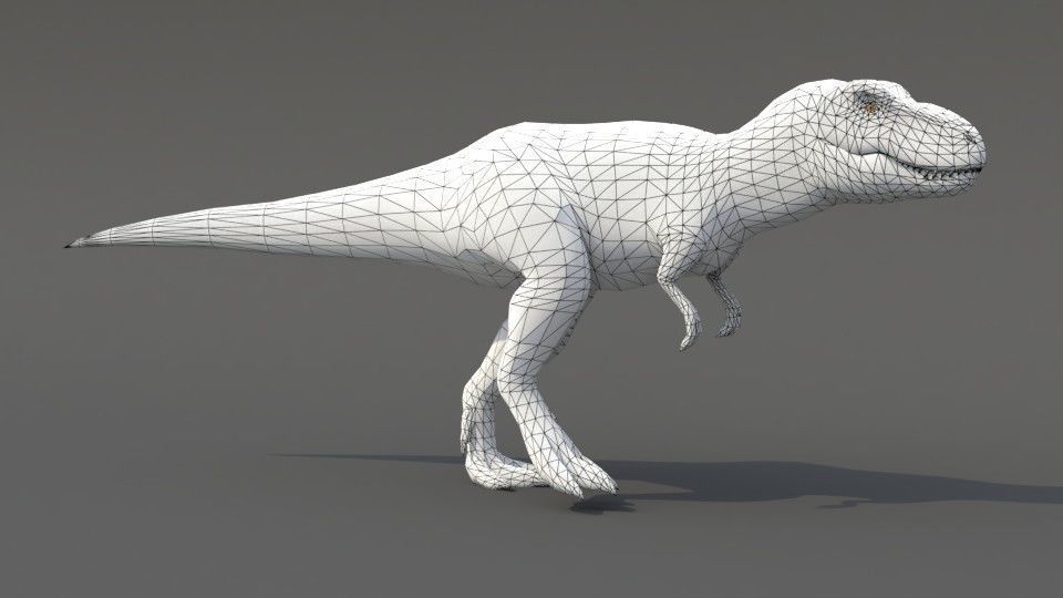 3D model Tyrannosaurus Rex VR / AR / low-poly rigged animated | CGTrader