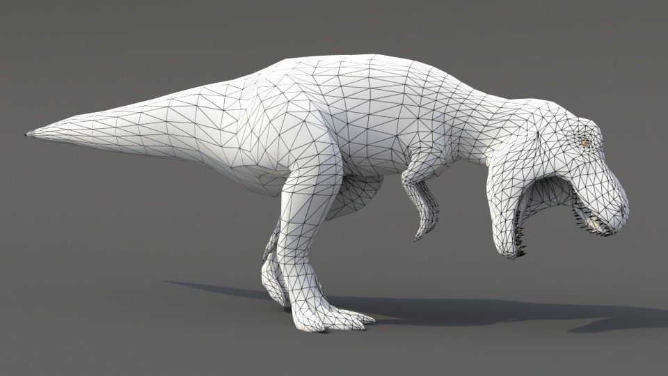 3D model Tyrannosaurus Rex VR / AR / low-poly rigged animated | CGTrader