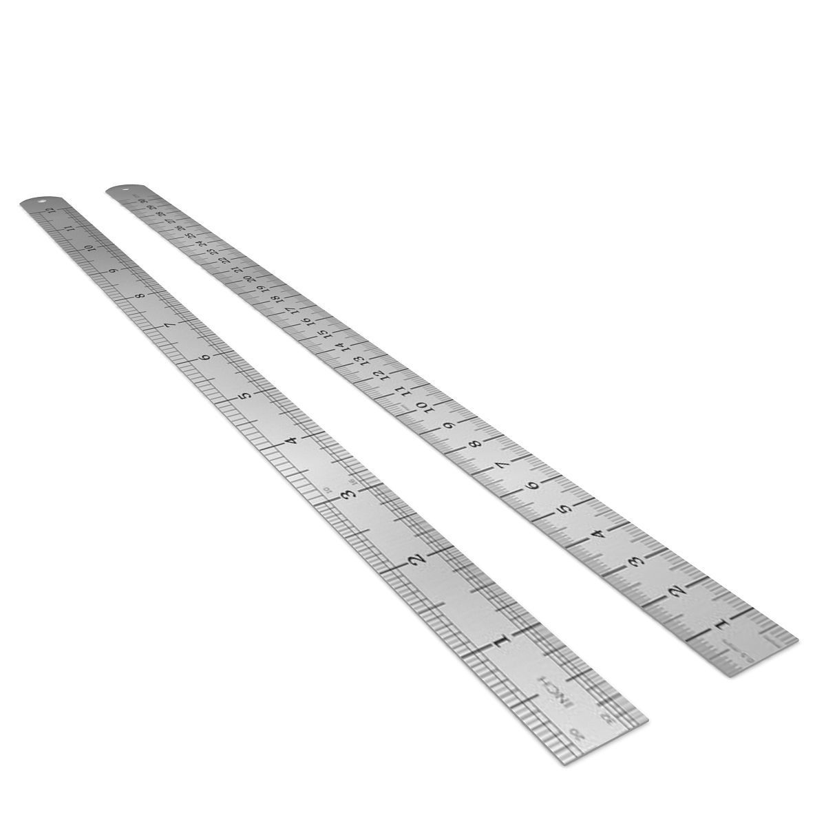 Metal Rulers 3D model | CGTrader