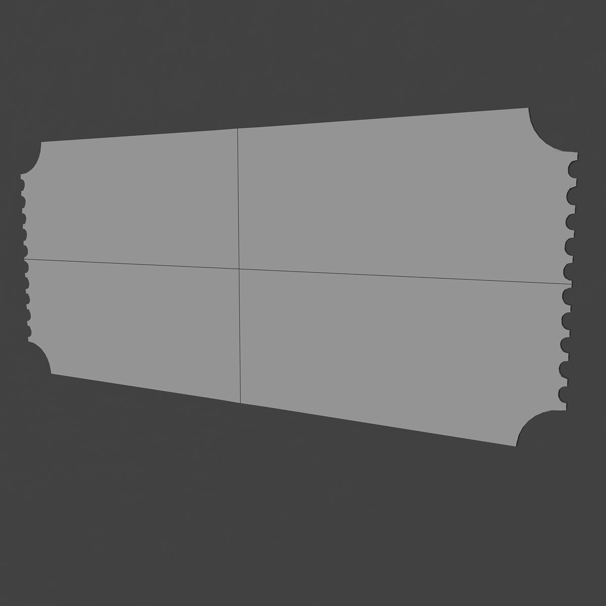 Movie Ticket 3D model | CGTrader