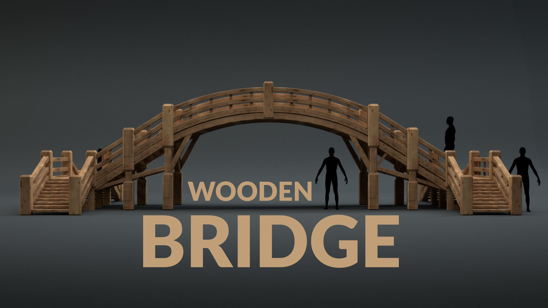 3D model Low-Poly Wooden Bridge VR / AR / low-poly | CGTrader