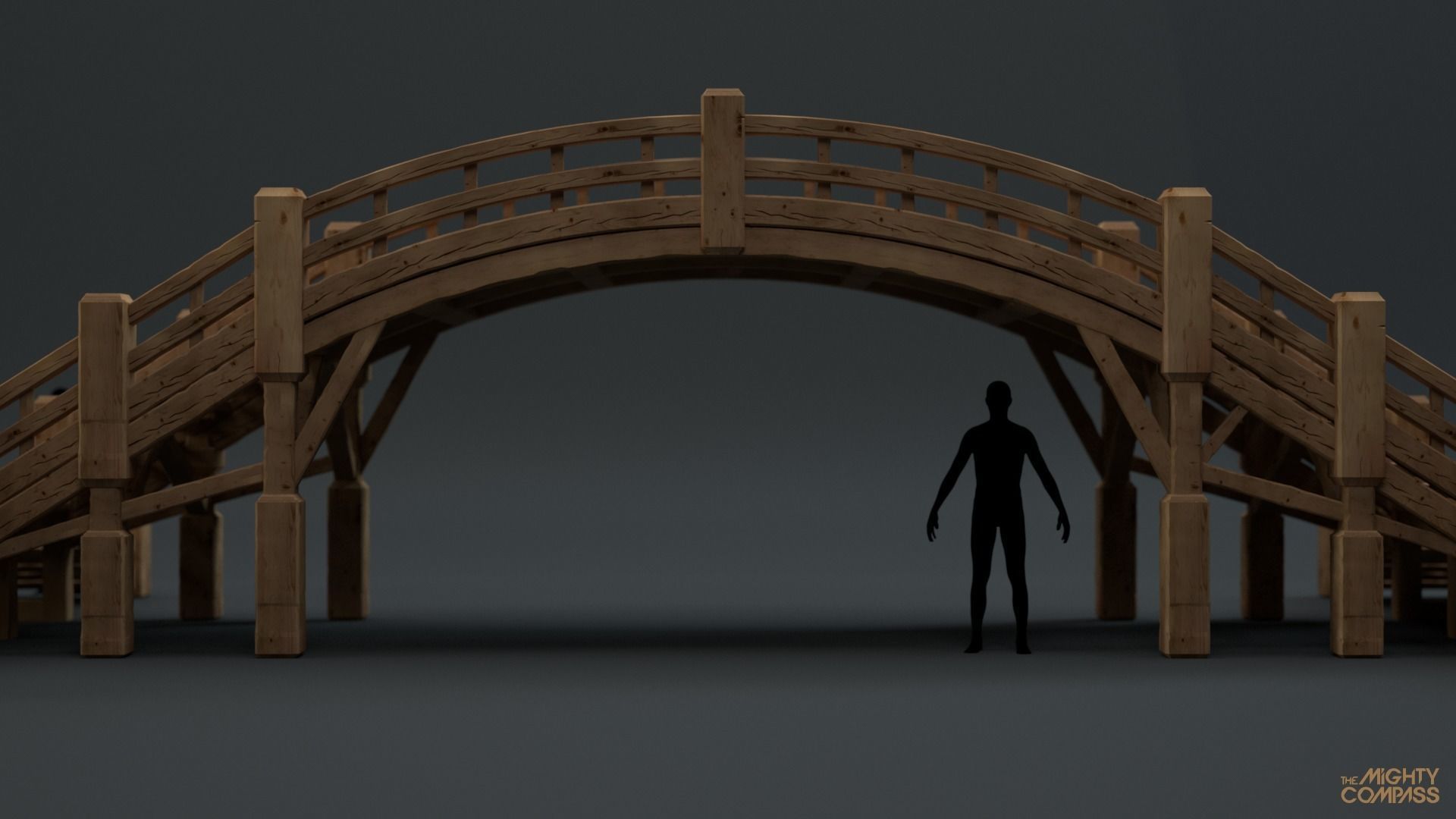 3D model Low-Poly Wooden Bridge VR / AR / low-poly | CGTrader