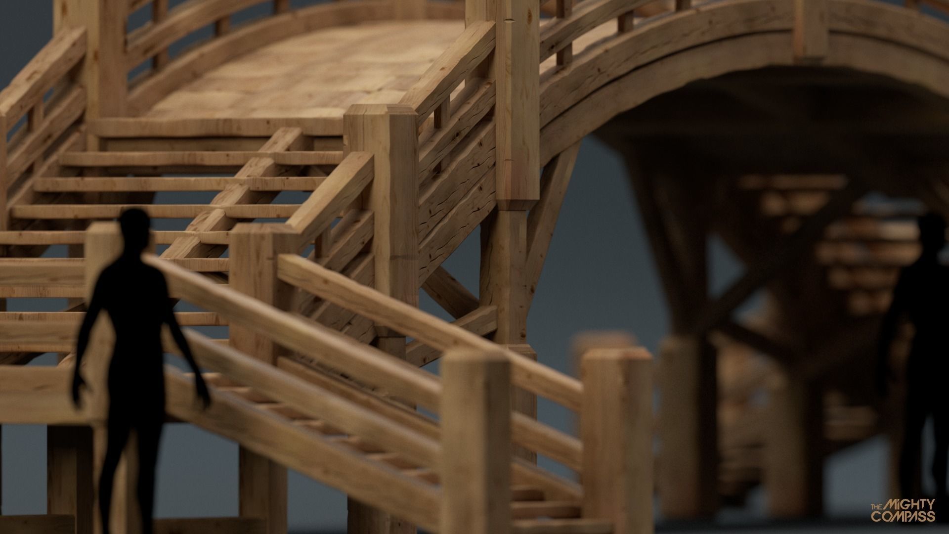 3D model Low-Poly Wooden Bridge VR / AR / low-poly | CGTrader