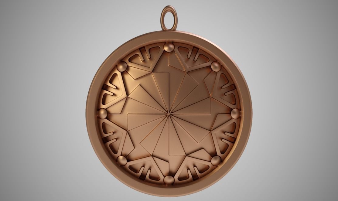 Sun Pendant 3D model 3D printable | CGTrader