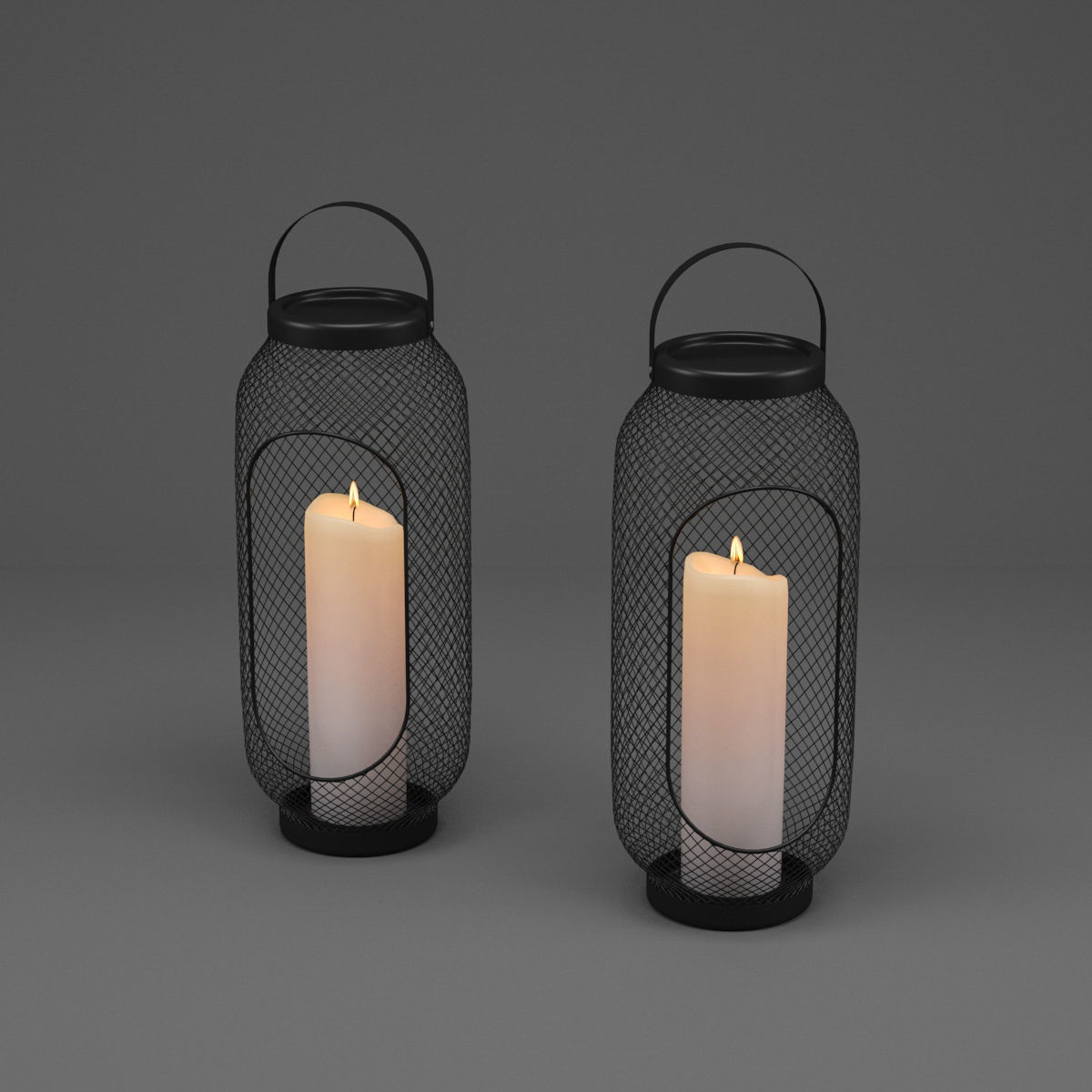 TOPPIG Lantern for block candle 3D model | CGTrader