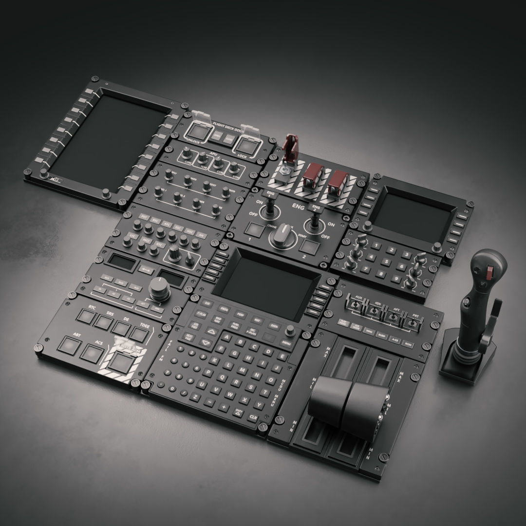 Cockpit Elements 3D model | CGTrader