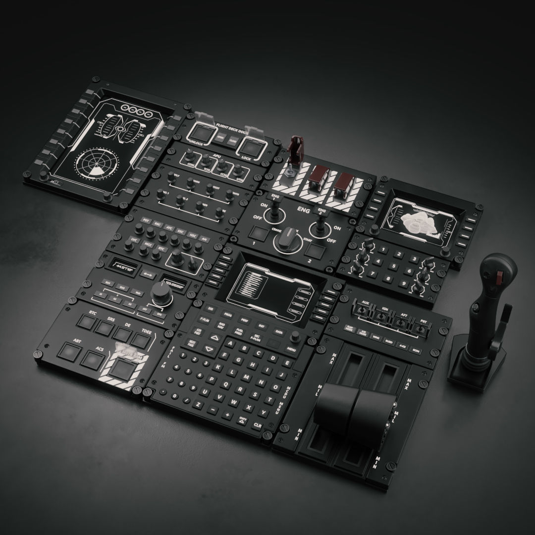 Cockpit Elements 3D model | CGTrader