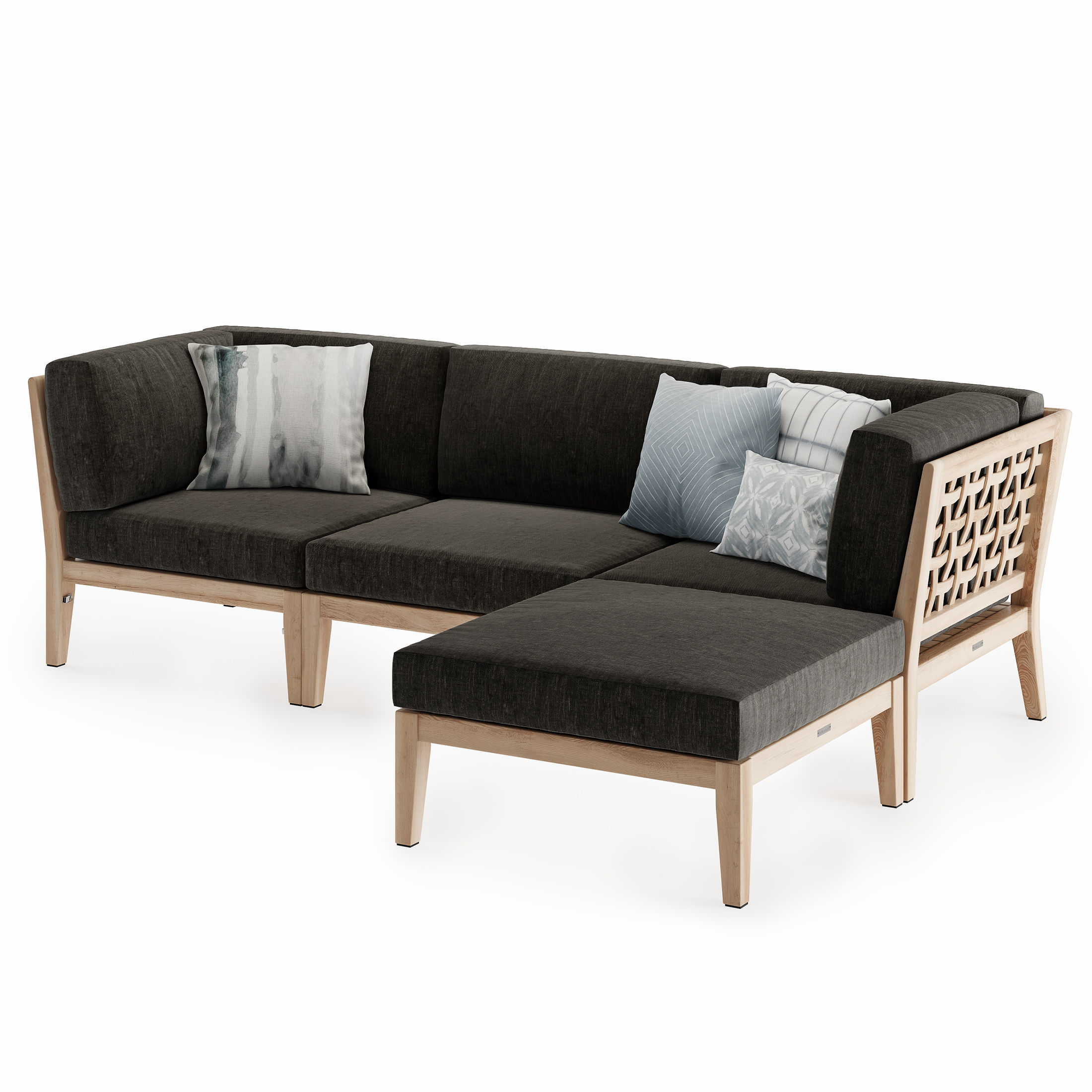 Milton Outdoor Modular Sofa 3D model | CGTrader
