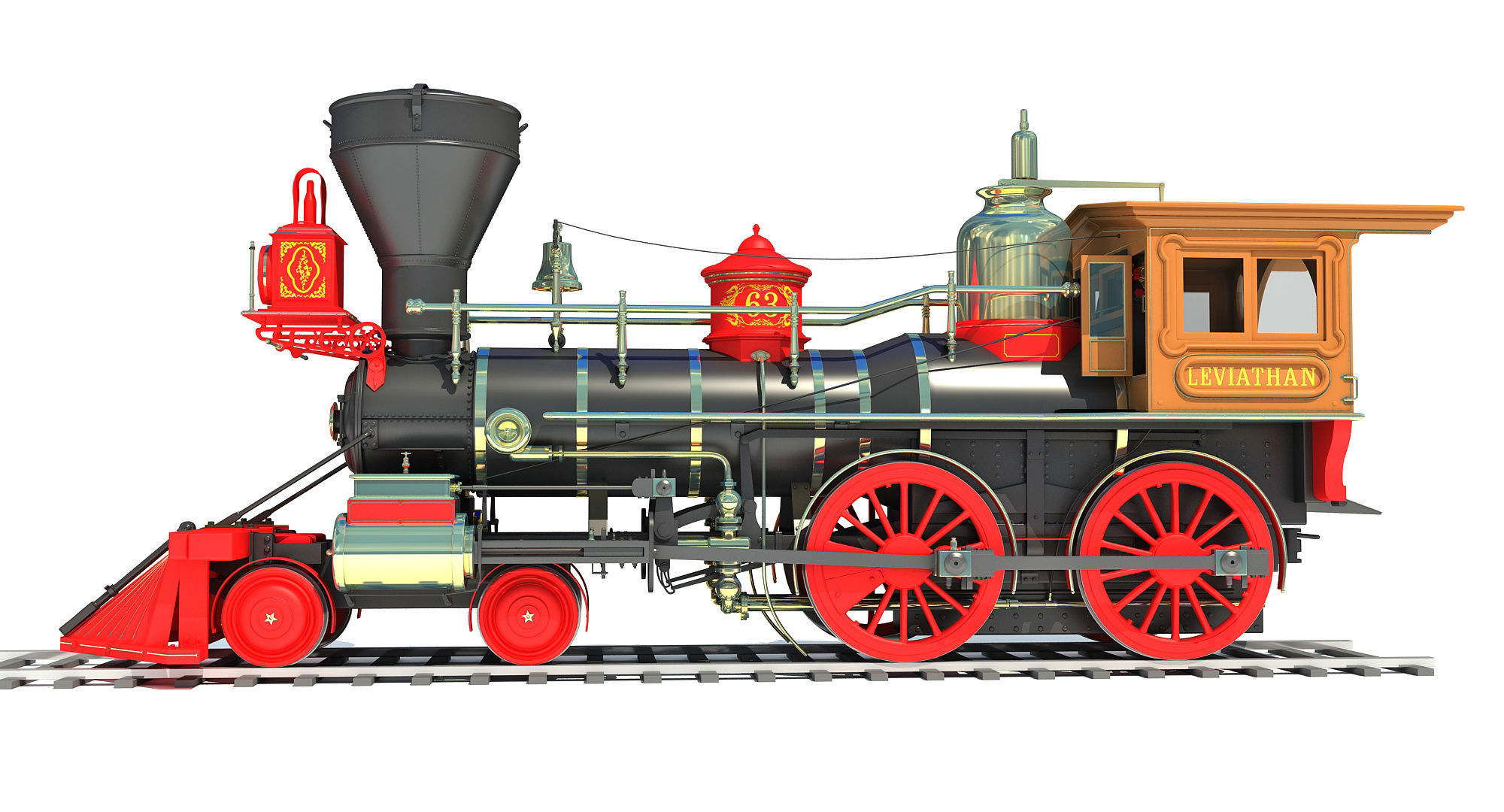 Steam Locomotive Leviathan 3D model | CGTrader