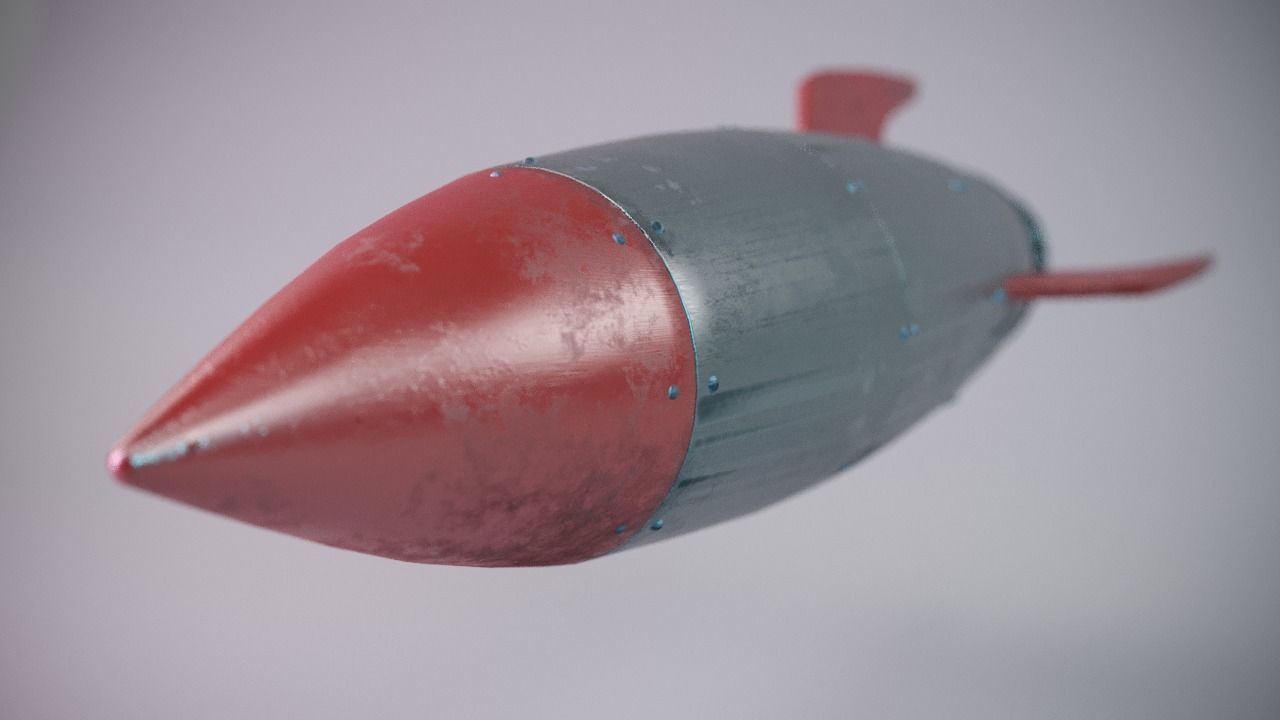 Low Poly Rocket Simple free VR / AR / low-poly 3D model | CGTrader