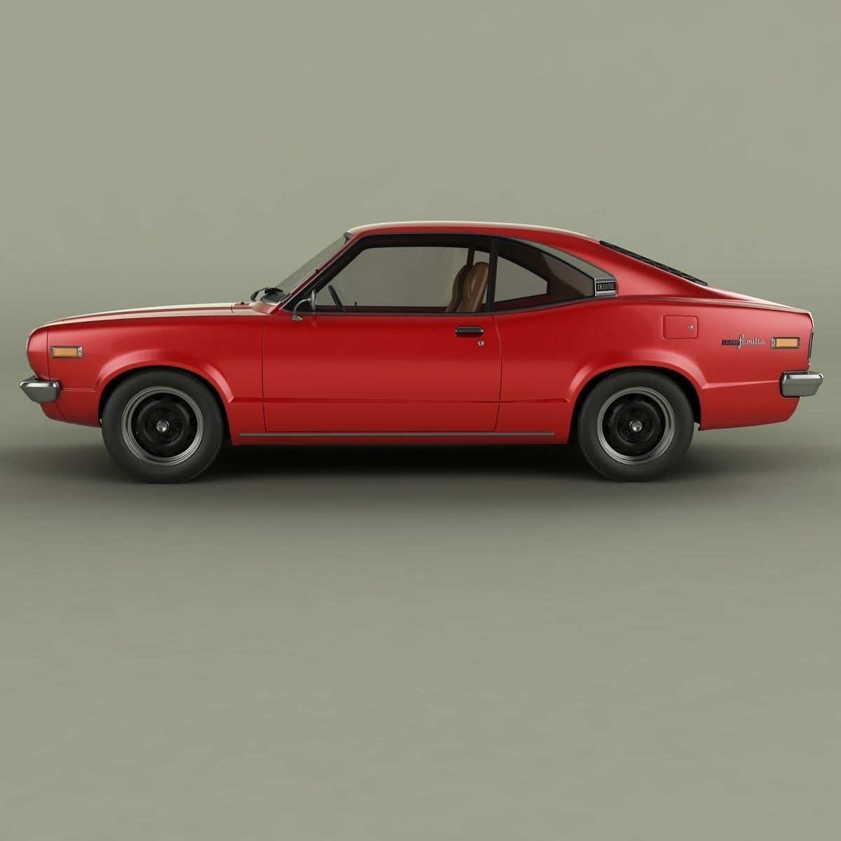 Mazda 818 Grand Familia Coupe UK spec 3D model | CGTrader