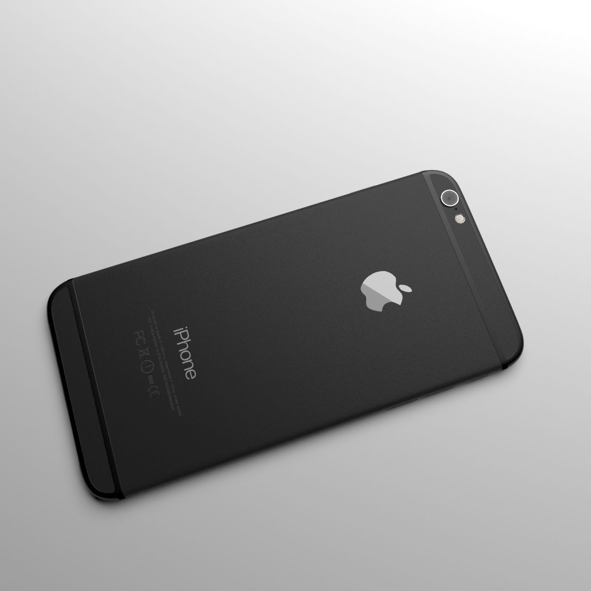 Apple Iphone 6 black 3D model | CGTrader