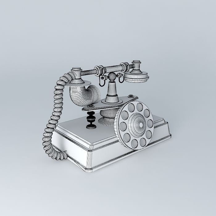 vintage telephone free 3D model | CGTrader