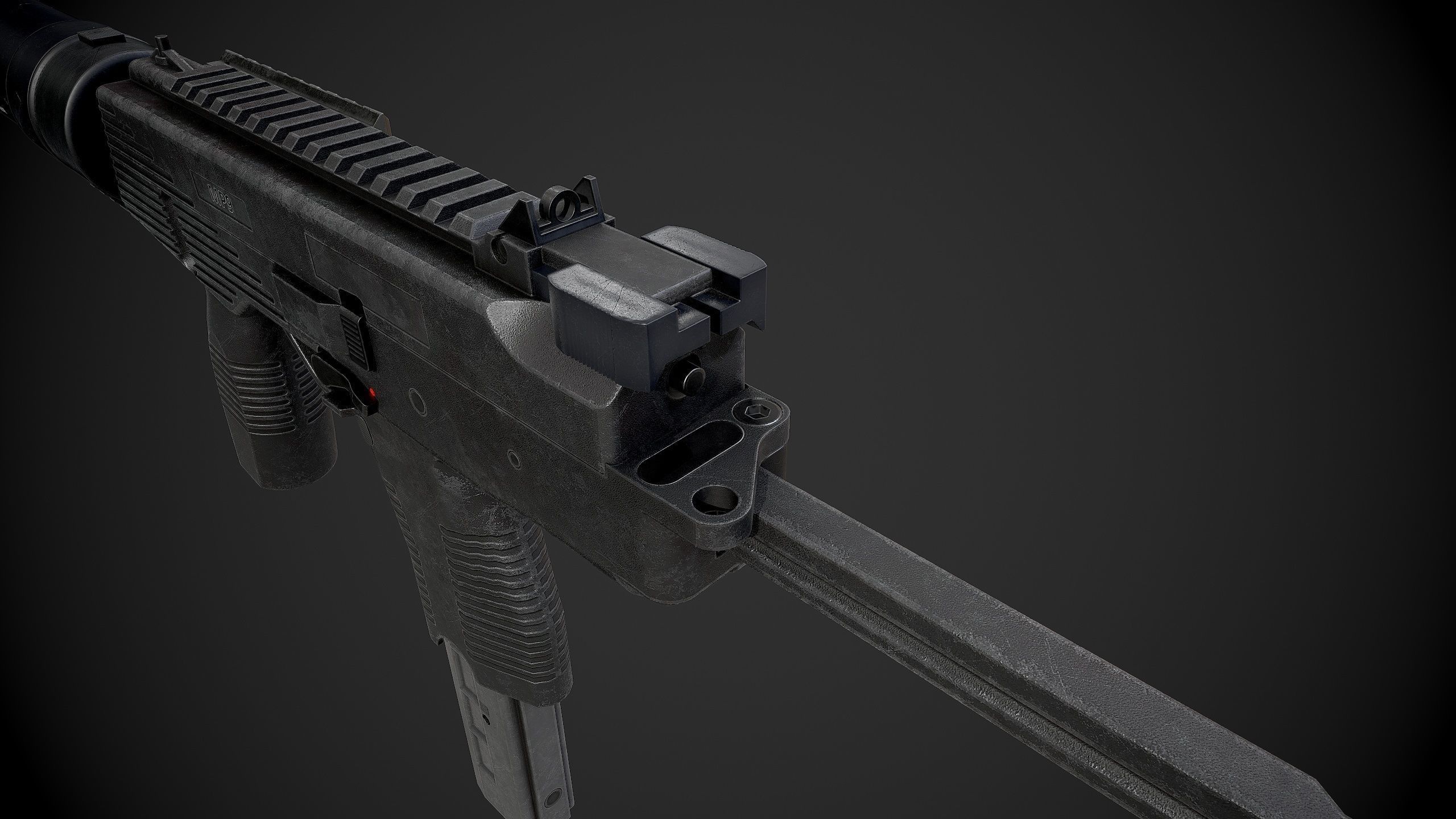 3D model MP9 Submachine Gun VR / AR / low-poly | CGTrader