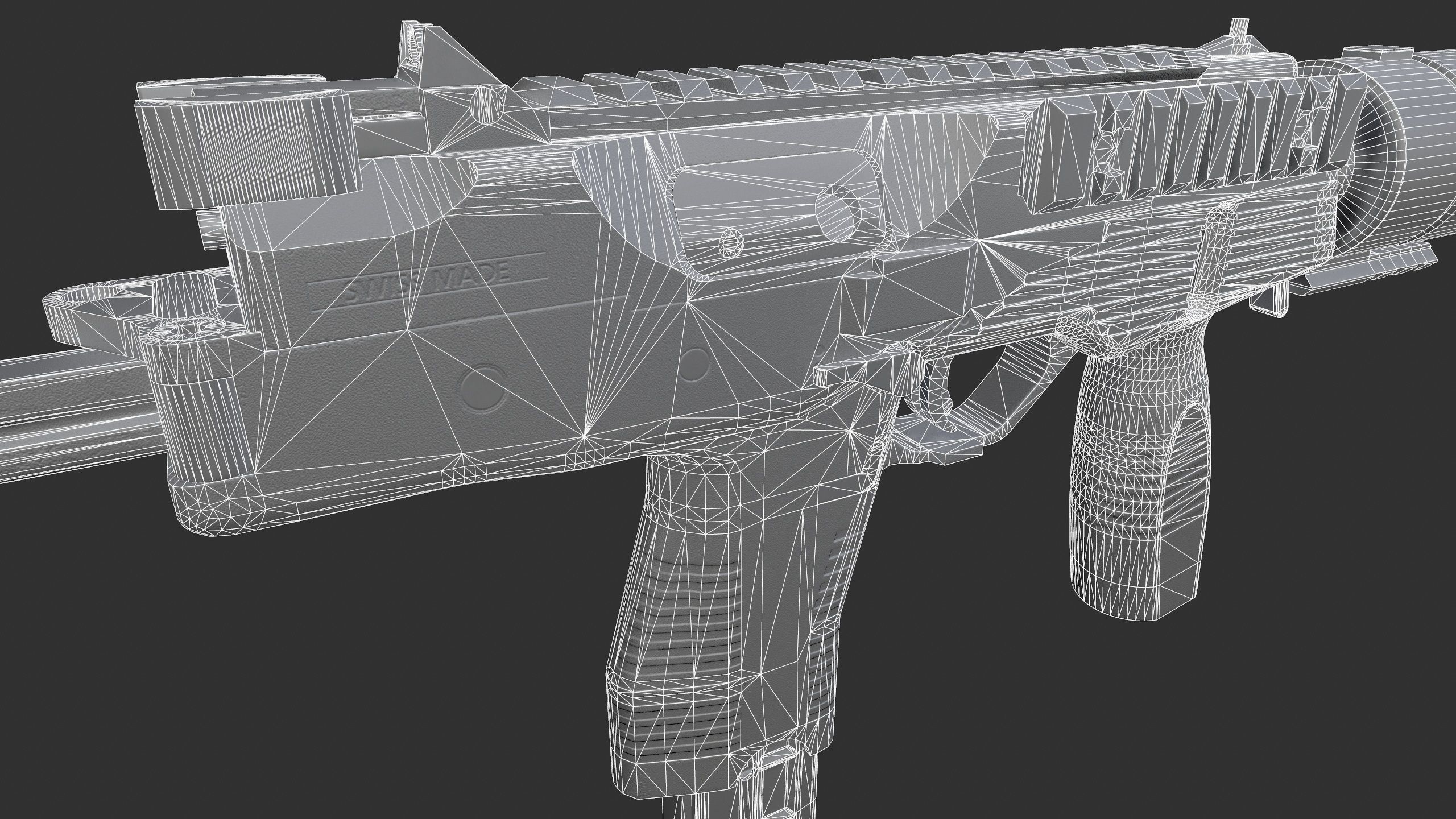 3D model MP9 Submachine Gun VR / AR / low-poly | CGTrader