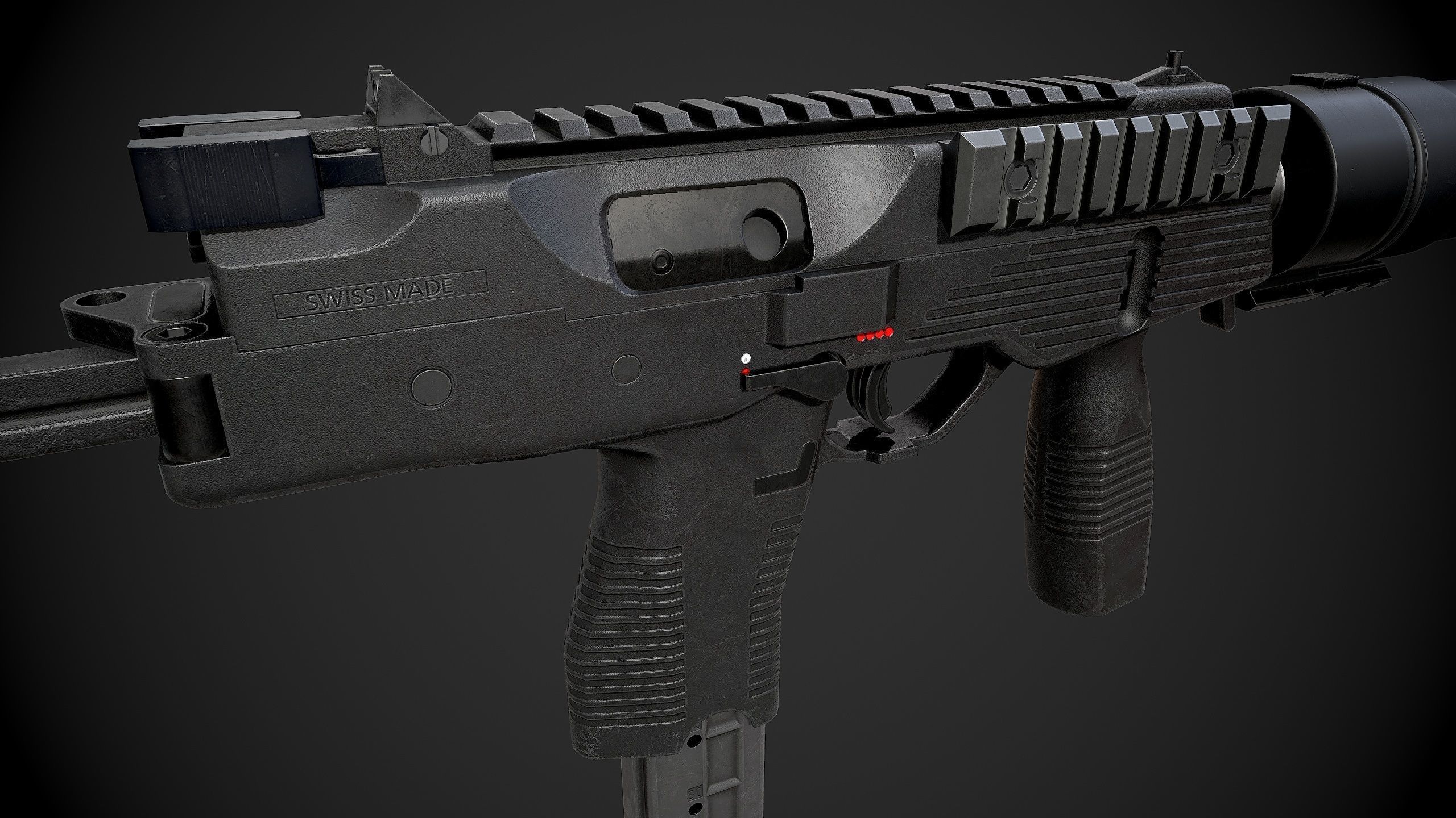 3D model MP9 Submachine Gun VR / AR / low-poly | CGTrader