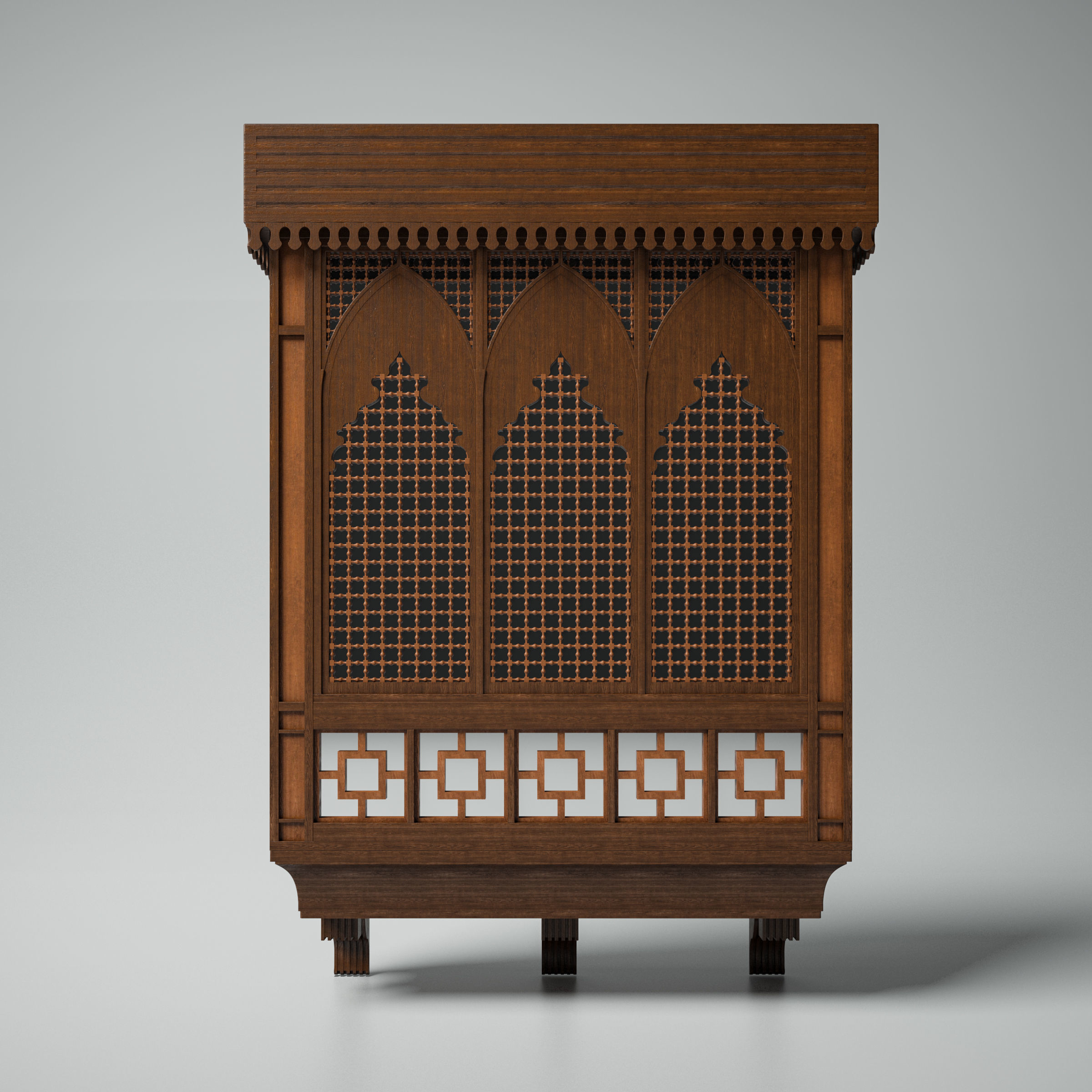 Islamic Window Mashrabiya 3D model | CGTrader