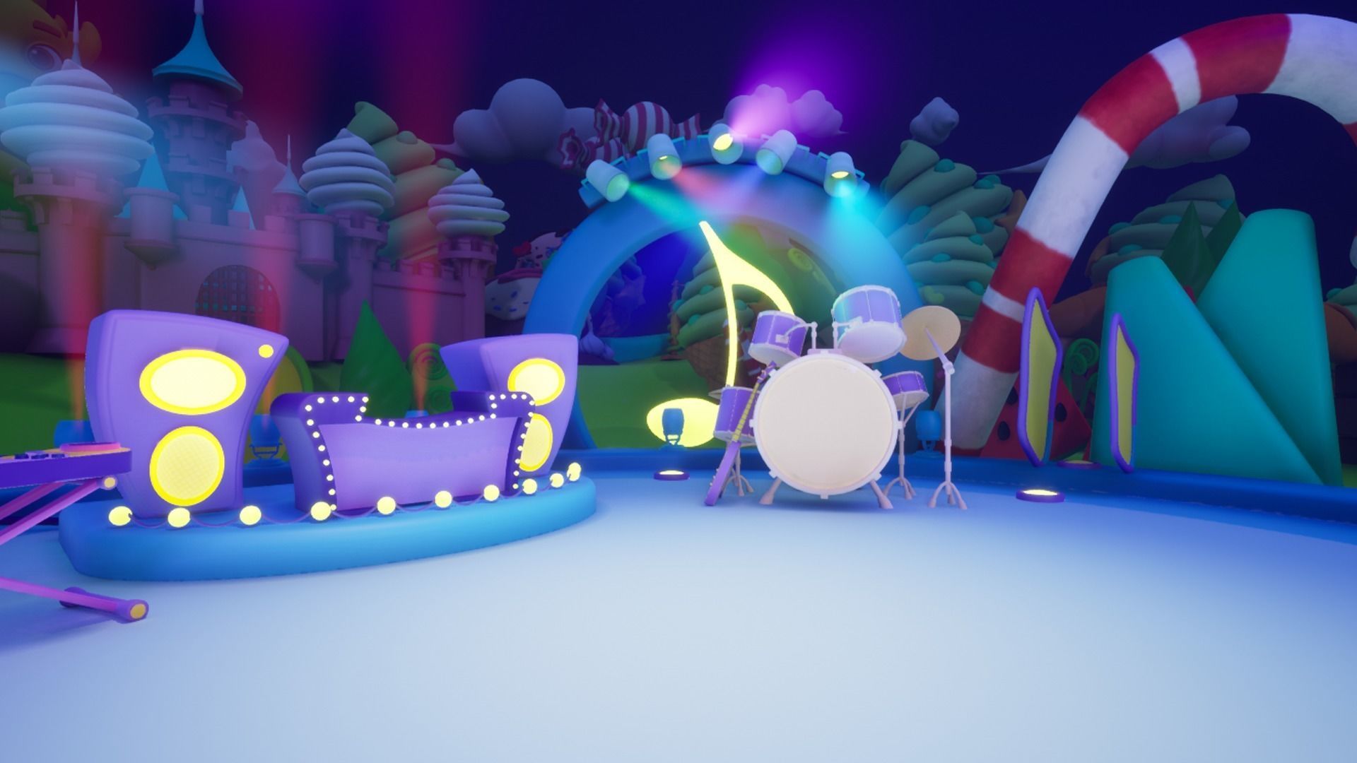 Asset - Cartoons - Background 03 - Hight Poly 3D Model Collection ...