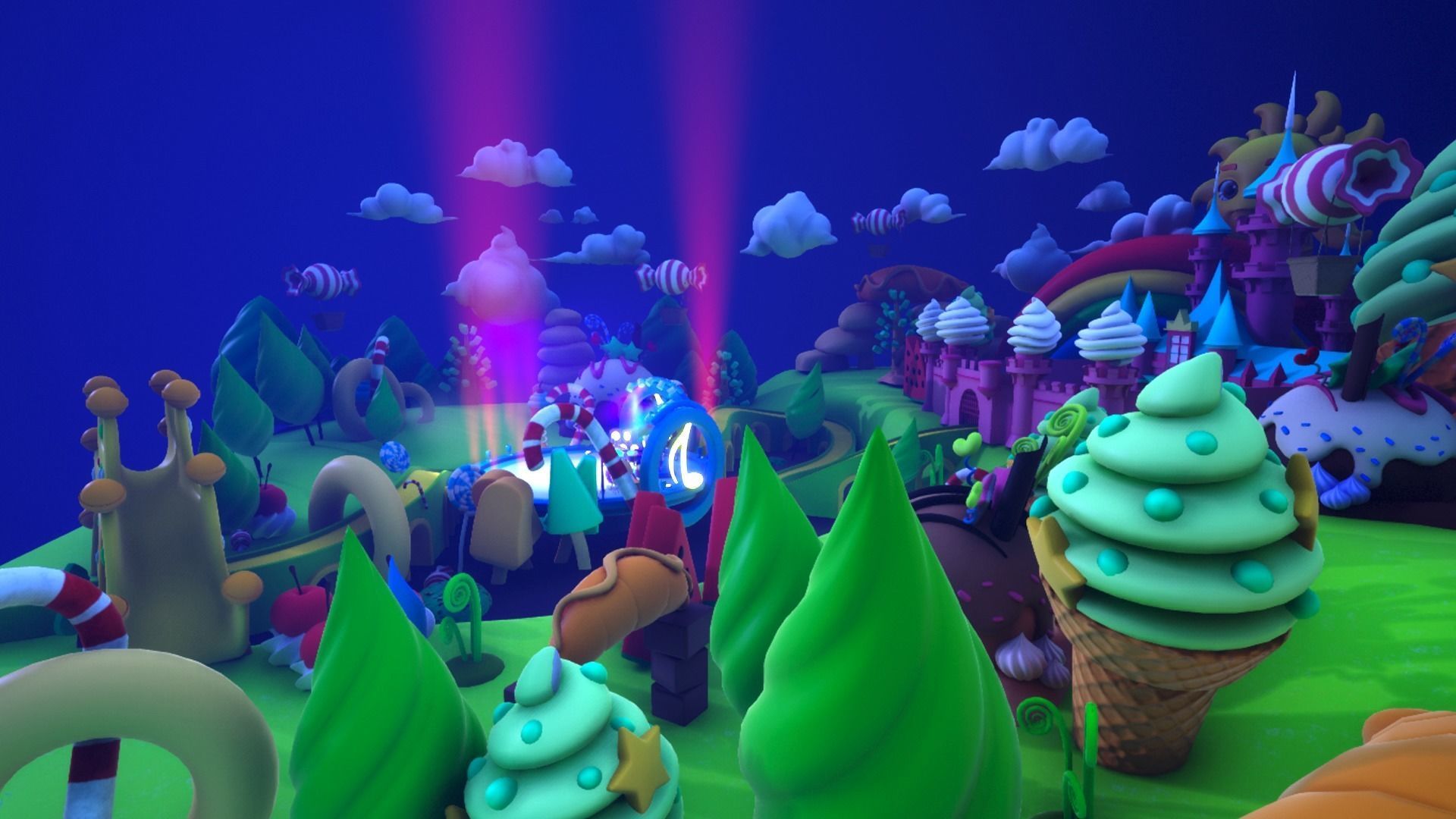 Asset - Cartoons - Background 04 - Hight Poly 3D Model Collection ...