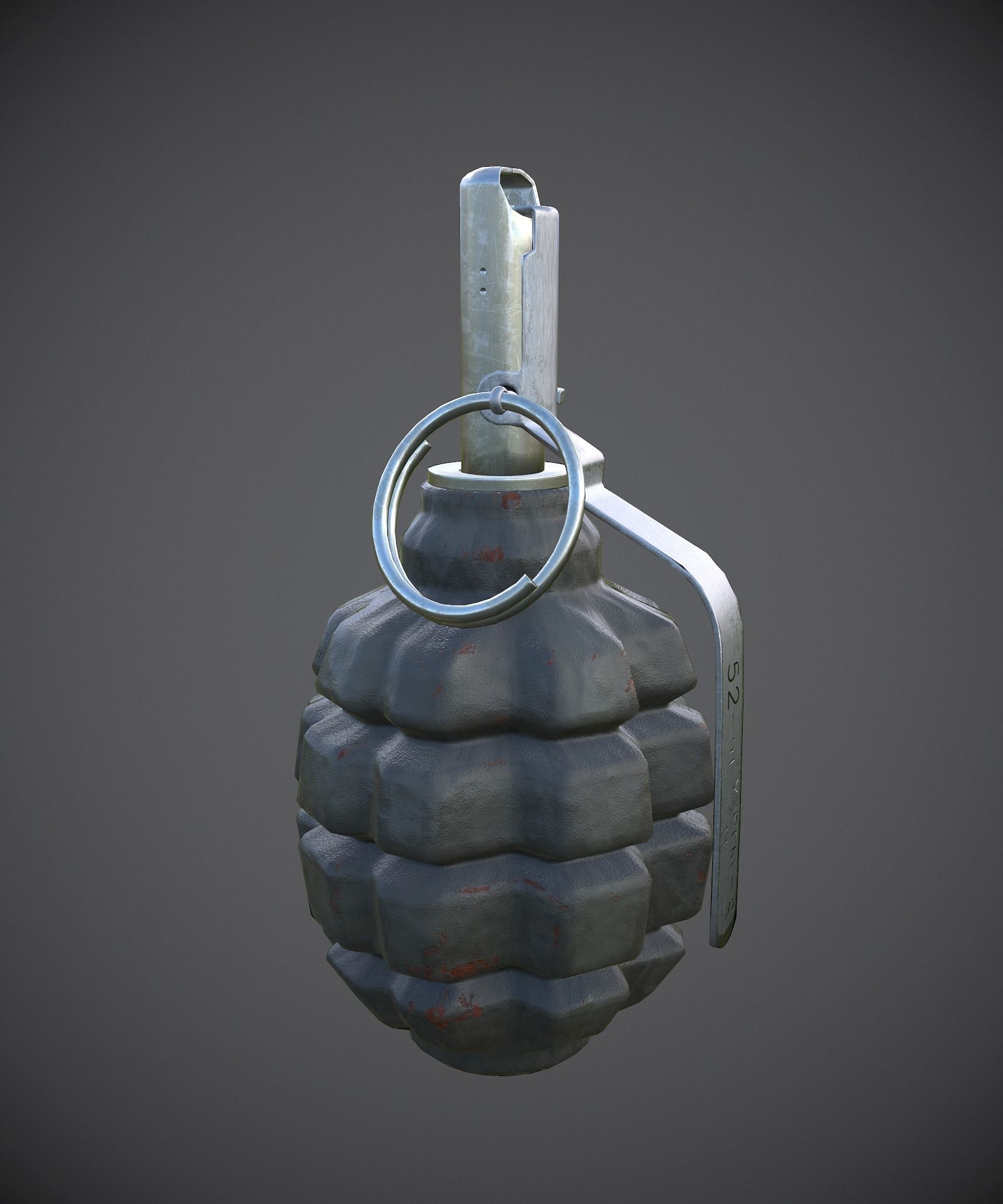 3D model F-1 frag grenade VR / AR / low-poly | CGTrader